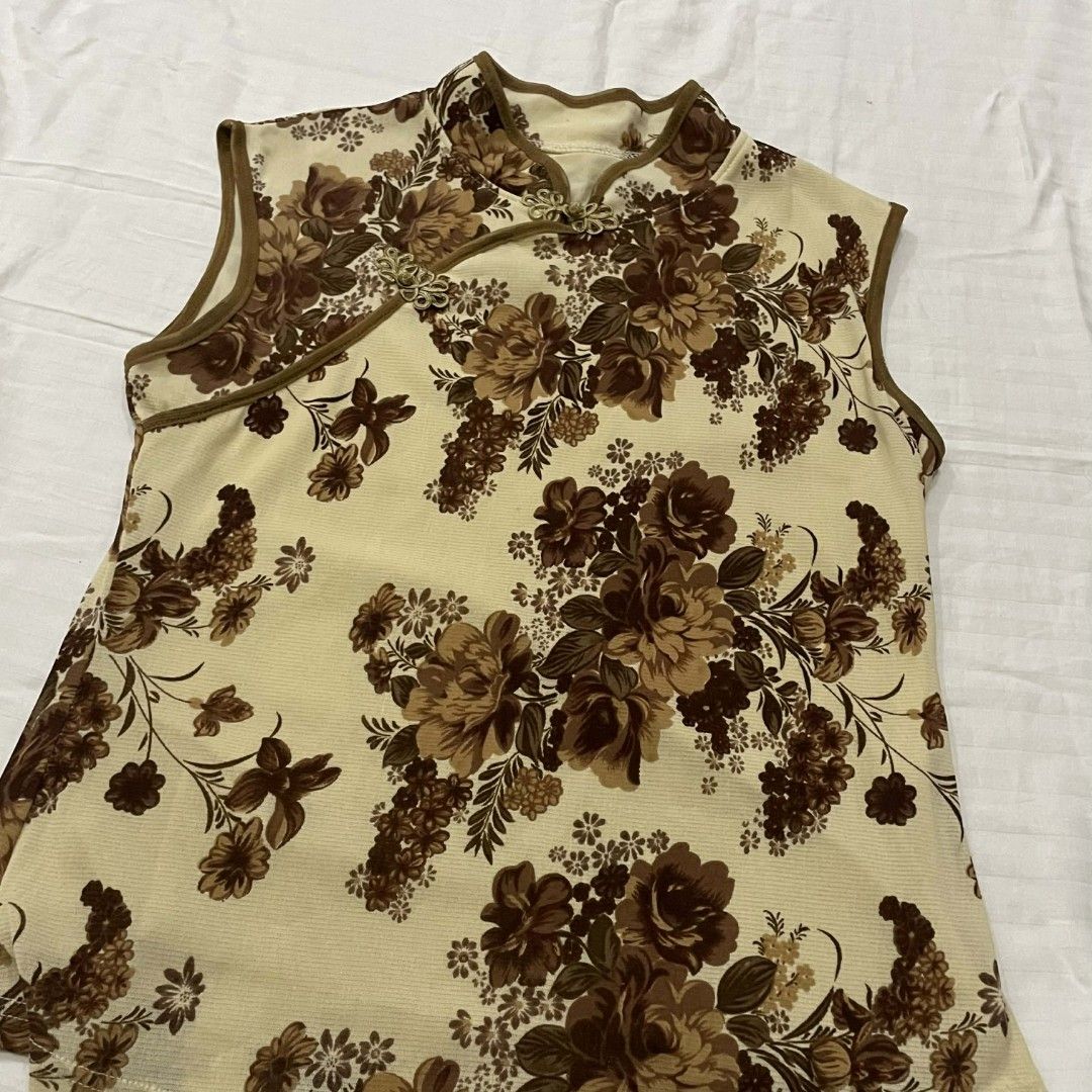 Mori Kei Qipao Top (y2k acubi grunge vintage mori kei fairy forest goth ...