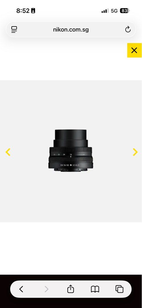 Nikon Nikkor DX 16-50mm f/3.5-6.3 VR Kit Lens, Photography, Lens & Kits ...