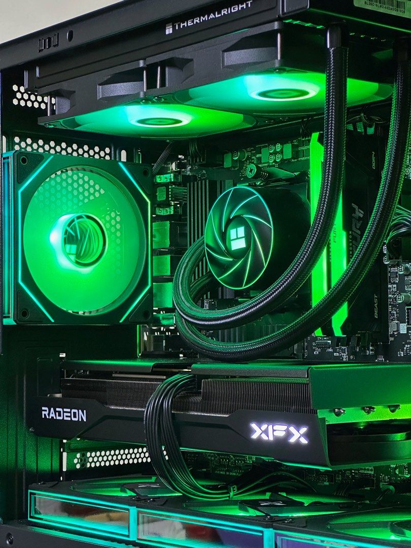 RX 9060 XT 16GB + Ryzen 7 5700X | Performance Gaming PC | Work ...
