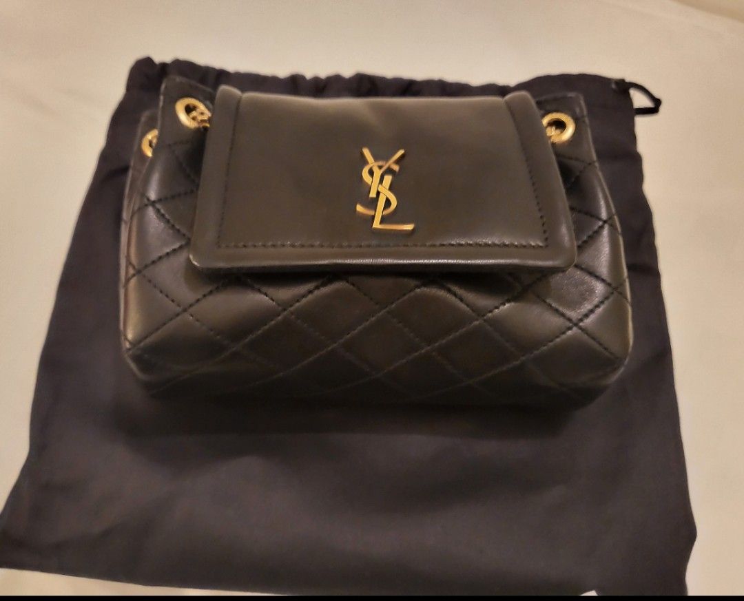 Saint Laurent Mini Nolita in Lambskin, Luxury, Bags & Wallets on Carousell