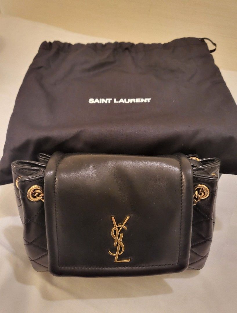 Saint Laurent Mini Nolita in Lambskin, Luxury, Bags & Wallets on Carousell