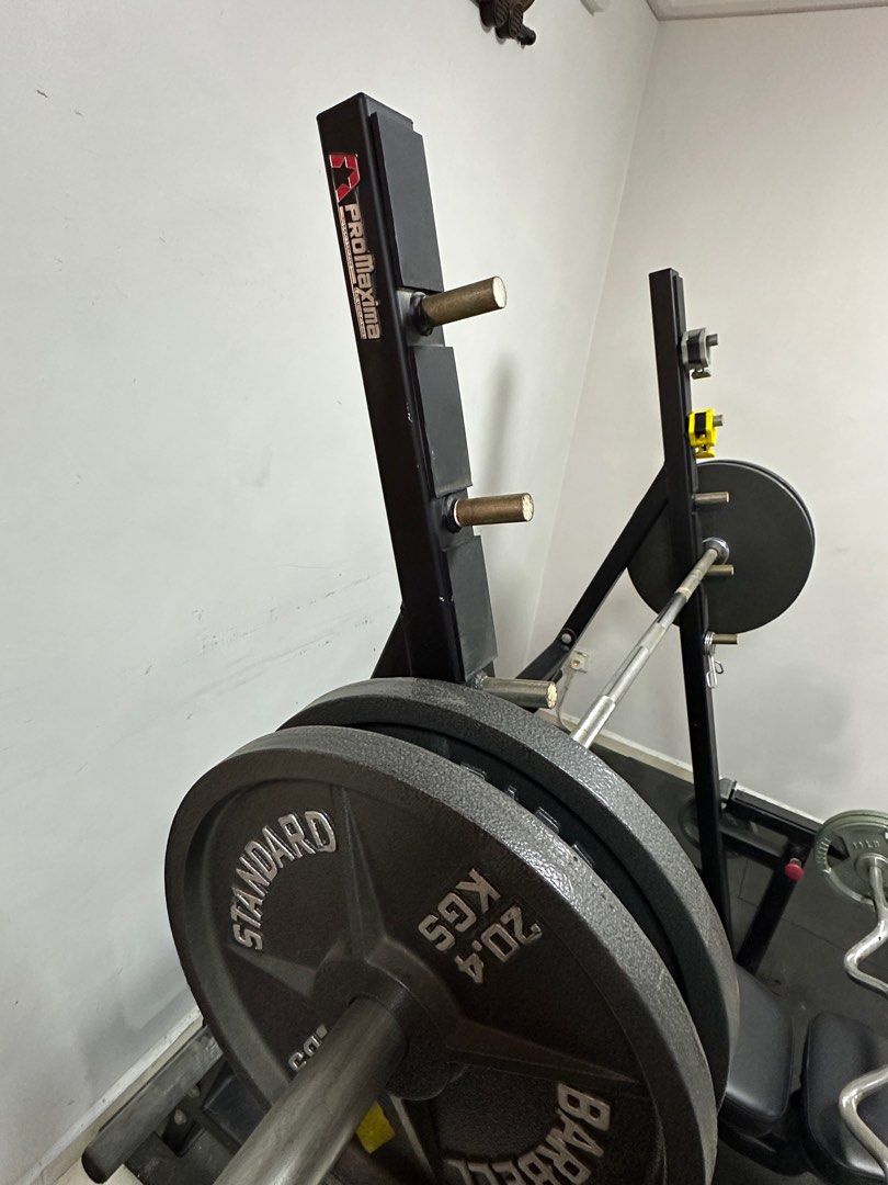 Standard Weight Plates and Bench Press, Sports Equipment, Exercise ...