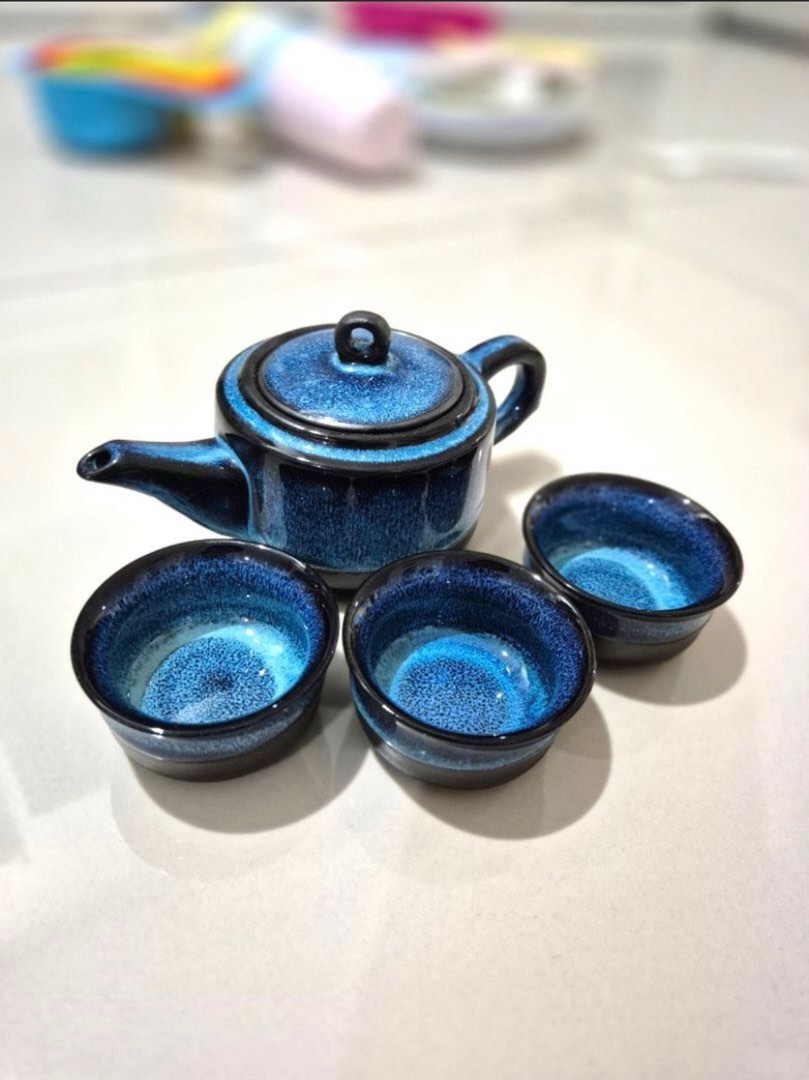 Teko poci set teh tea set CHINESE TEA POT SET CERAMIC 4 CUP / TEKO TEH ...
