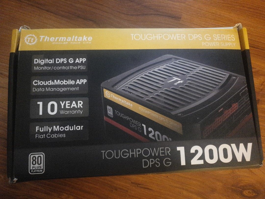 Thermaltake Toughpower DPS G 1200W Power Supply, Computers & Tech ...