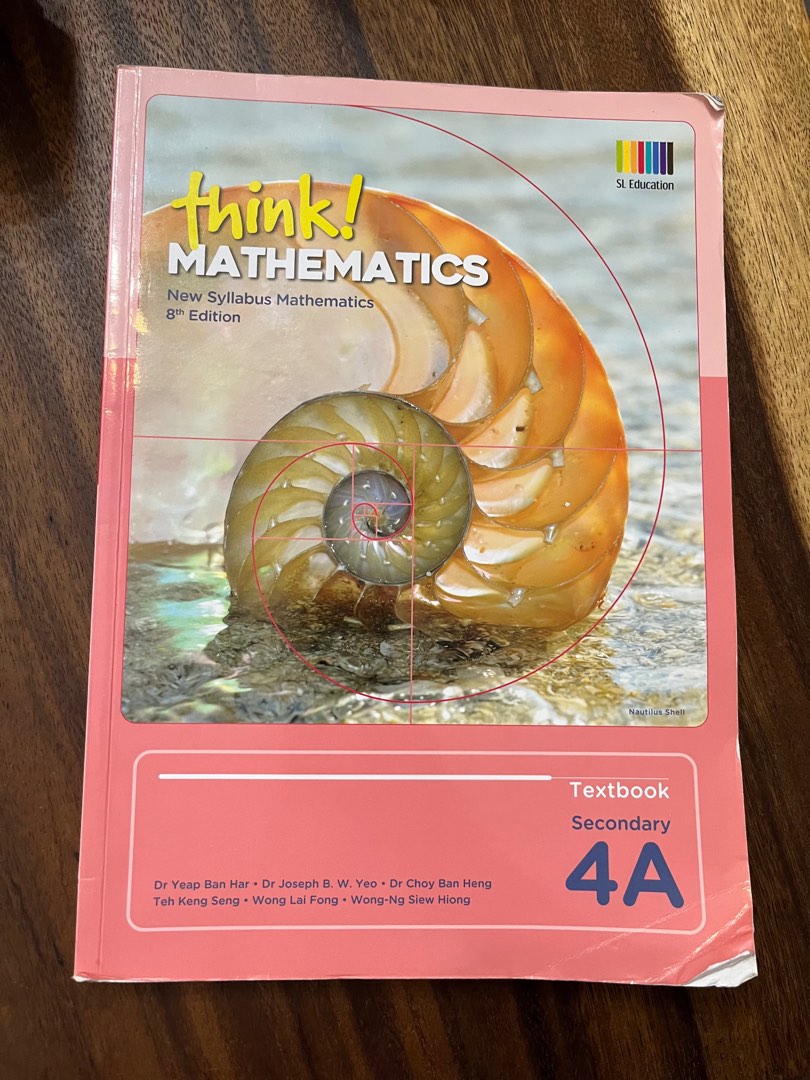 Think! Mathematics Secondary 4A/4B Textbook, Hobbies & Toys, Books ...