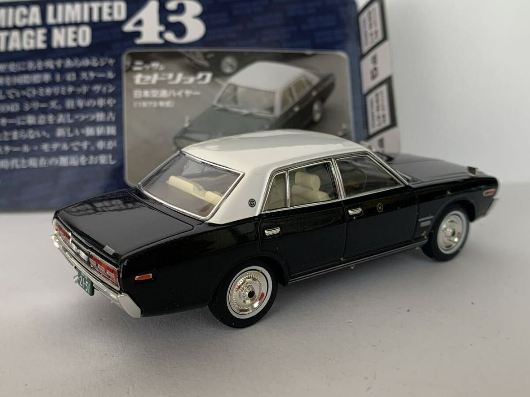 Tomica Limited Vintage NEO 43 Nissan Cedric Nihon Kotsu Hire (1973 model) LV-N43 07a, Hobbies ...