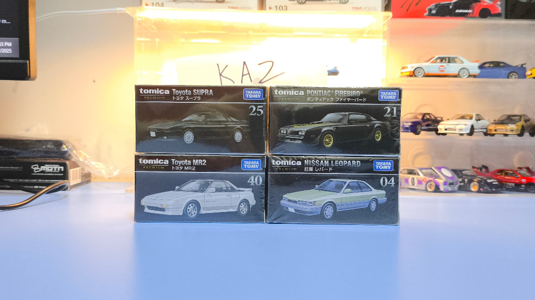 Tomica Premium (NEW) - Toyota Supra / Toyota MR2 / Nissan Leopard ...