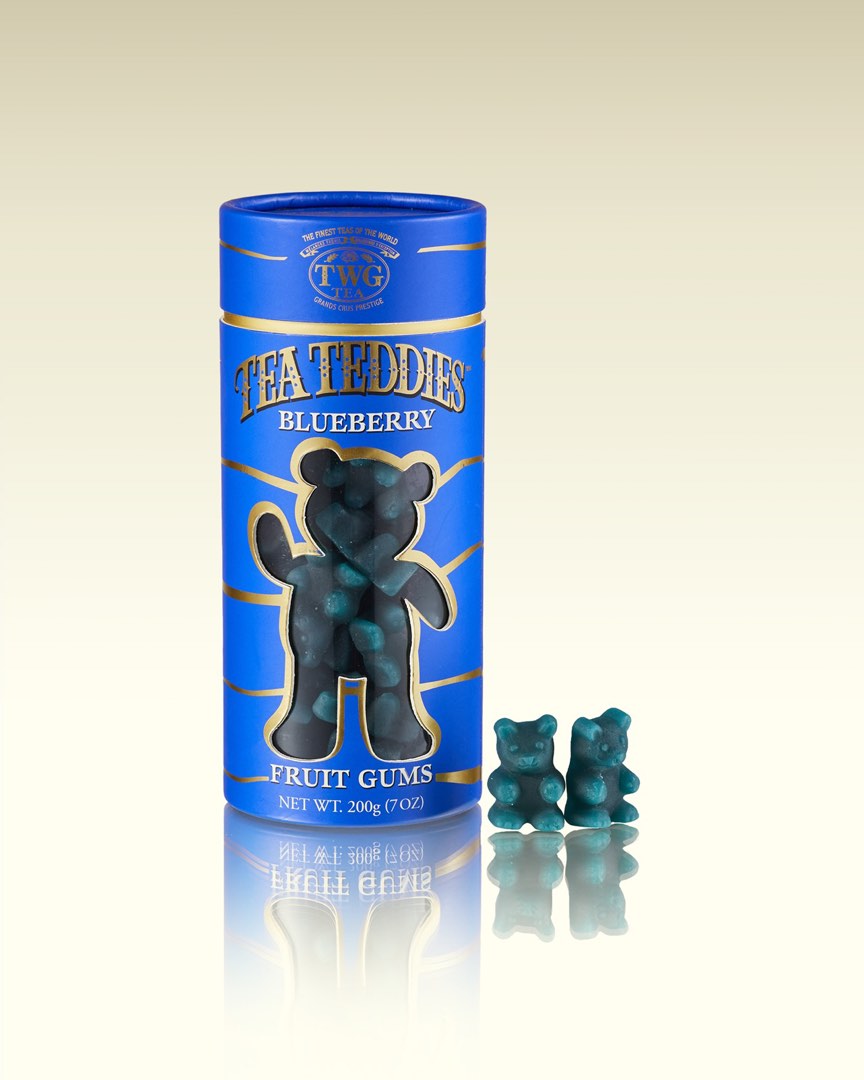 TWG Blueberry Tea Teddies Fruit Gums 200 Grams, Food & Drinks, Packaged ...