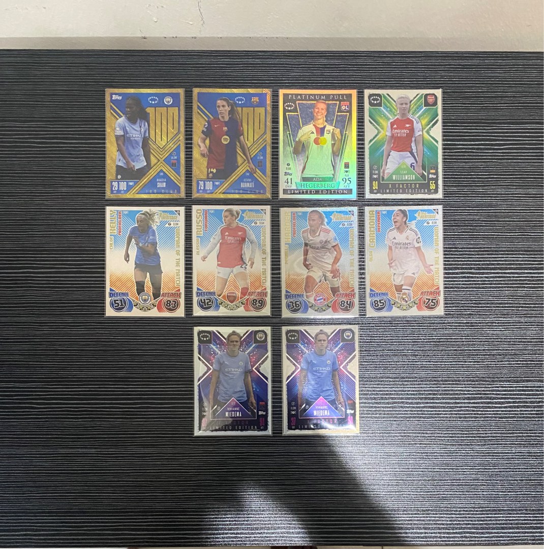 Women Cards - Match Attax, Hobbies & Toys, Toys & Games on Carousell