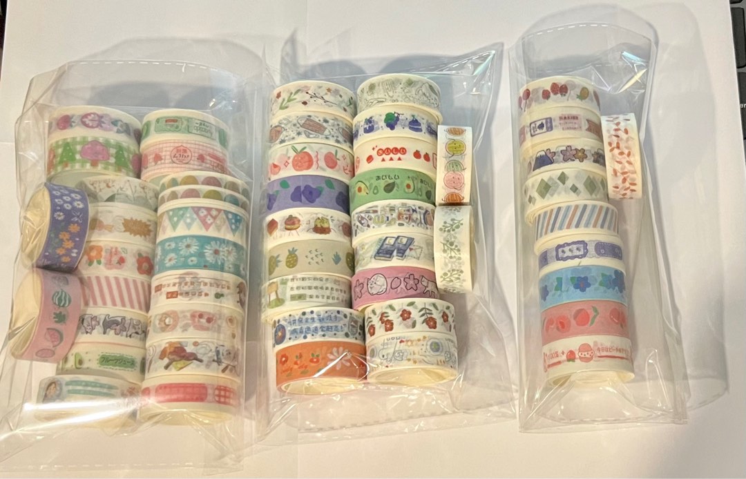 10s 20s Washi Tapes paper tape assorted design for gift wrap stationery ...