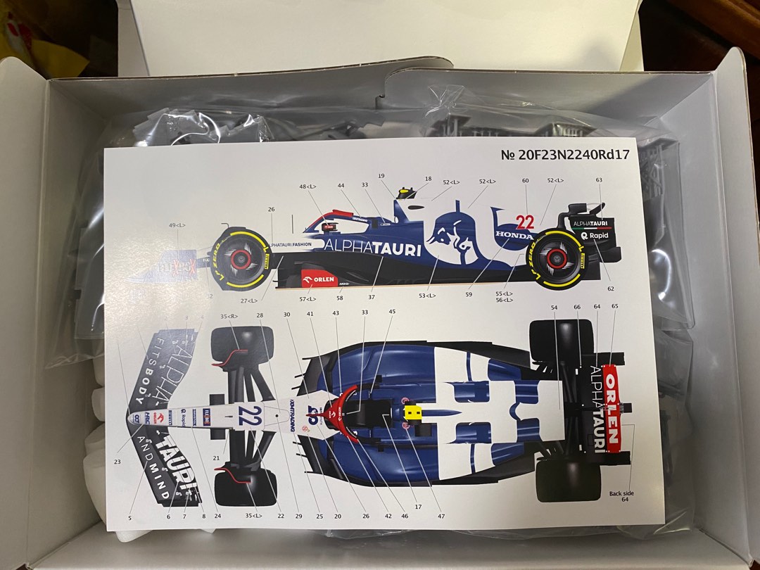 1/20 new scratch AlphaTauri Honda RedBull F1 AT04 手辦車 MFH Studio27, 興趣及 ...
