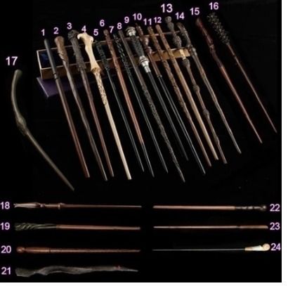 54 Styles Cosplay Magic Wand with Metal Core Resin Wand Magical Stick ...