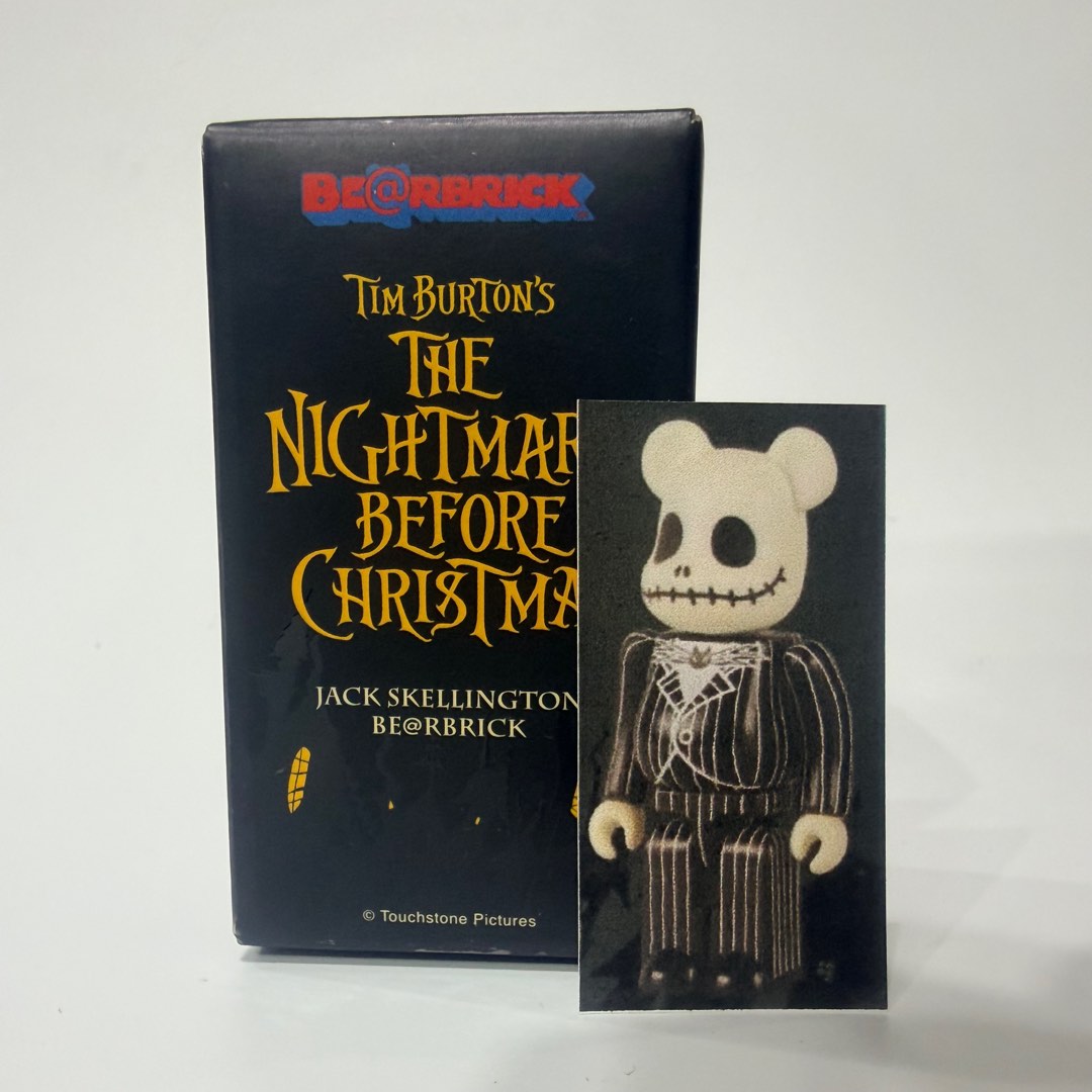 全新未開封 Medicom toys Be@rbrick (Bearbrick) Jack SkellingtonandSally 100% ...