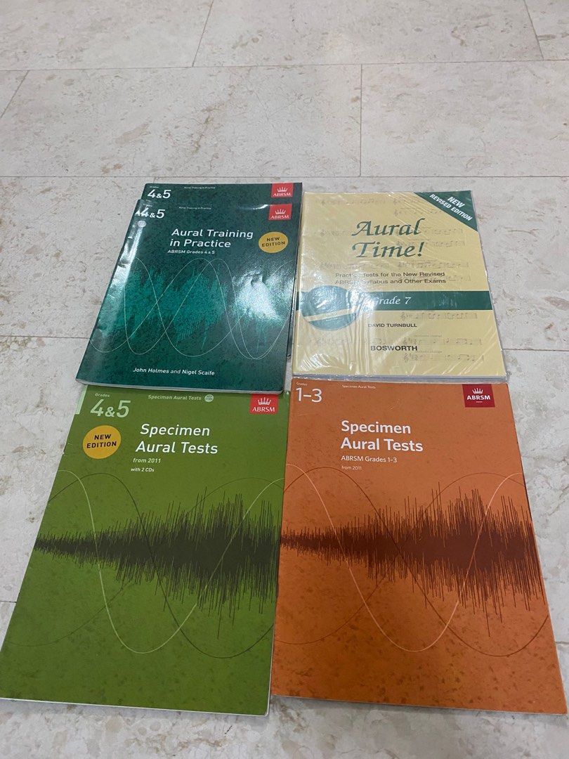 ABRSM Aural Training & Specimen Aural Tests Books and 1 grade 7 aural ...