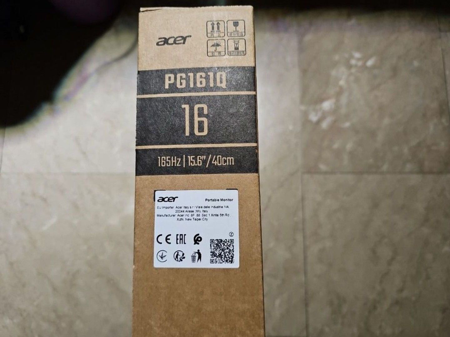 Acer Nitro PG161Q 15.6" Portable Gaming Monitor, Computers & Tech ...