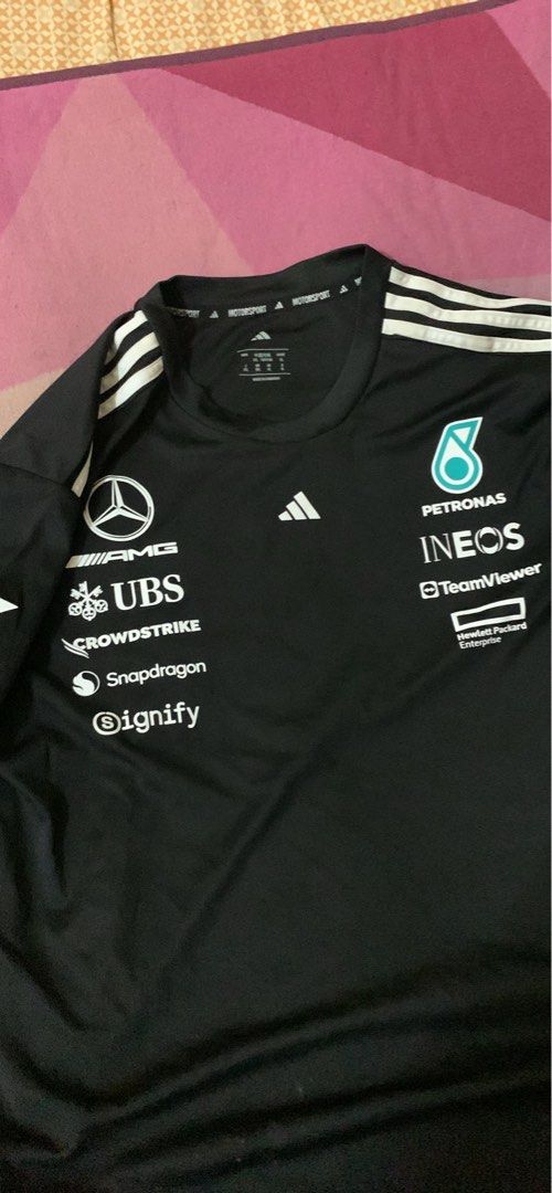 Adidas AMG Petronas training kit, Men's Fashion, Tops & Sets, Tshirts ...