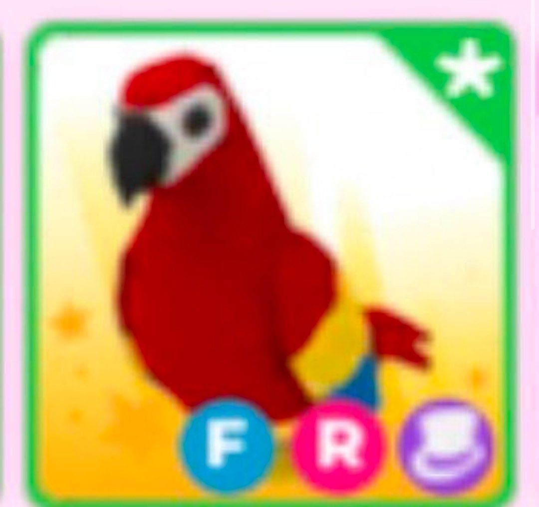 Adopt Me! FR Parrot, Video Gaming, Gaming Accessories, In-Game Products ...