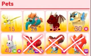 Adopt Me Pets - Neon, Fly Ride, and Mega, Video Gaming, Video Games ...