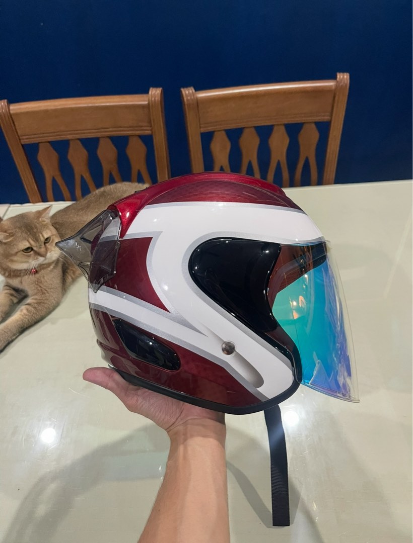 ARC Speed X Maroon Arai Speed King design Motorcycle Helmet Urgent ...