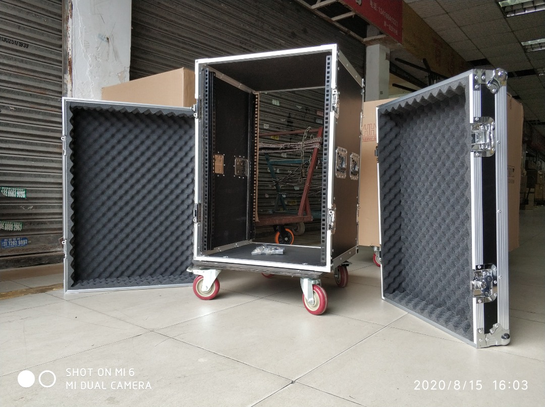 Assembled 16U 2 doors flight case SPEEDSMOUNT AV storage cabinet ...