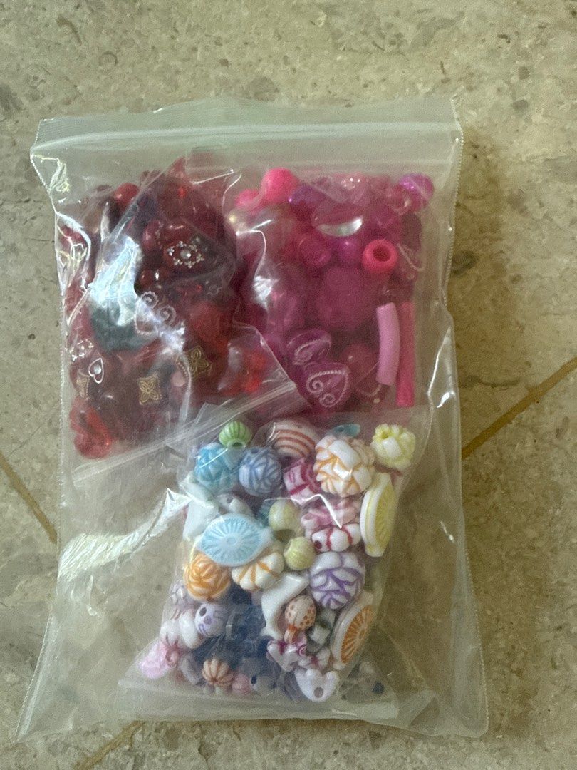 Assorted Beads in a Bag, Hobbies & Toys, Stationery & Craft, Craft ...