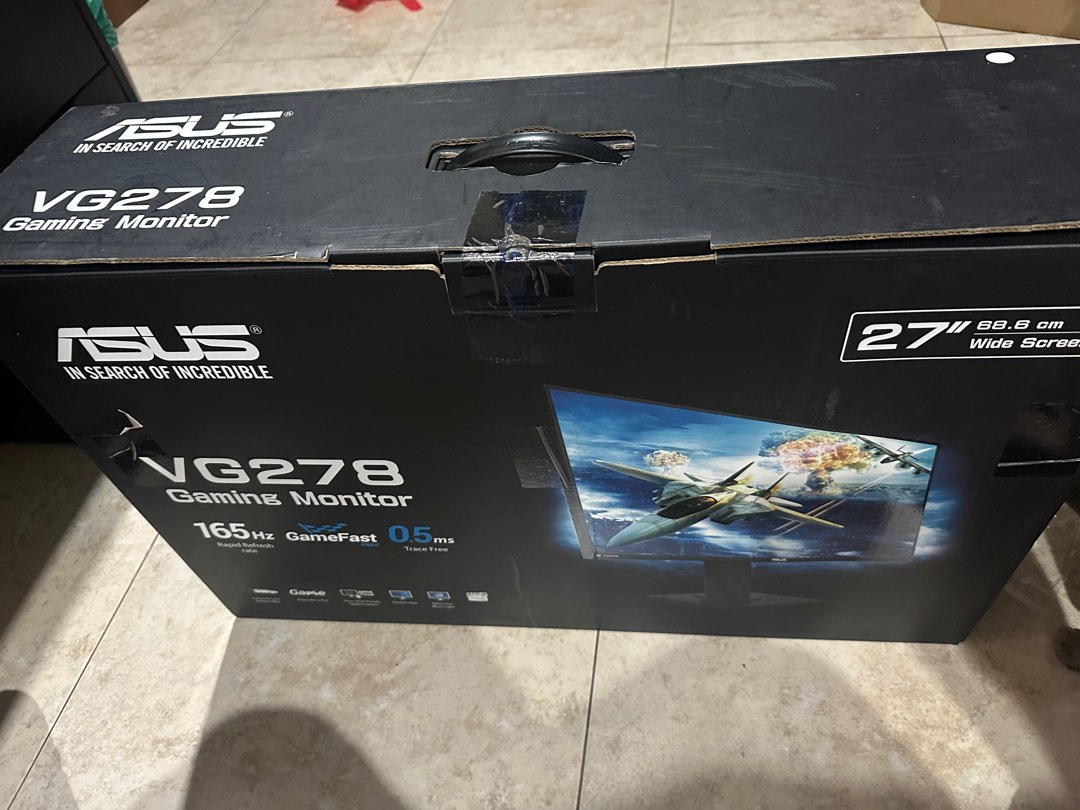 ASUS VG278 Gaming Monitor 27 inch, Computers & Tech, Parts ...