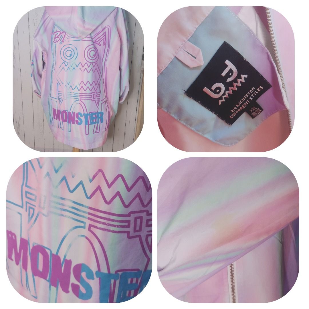 BJ Monster Cotton Candy Pastel Jacket, Men's Fashion, Coats, Jackets ...