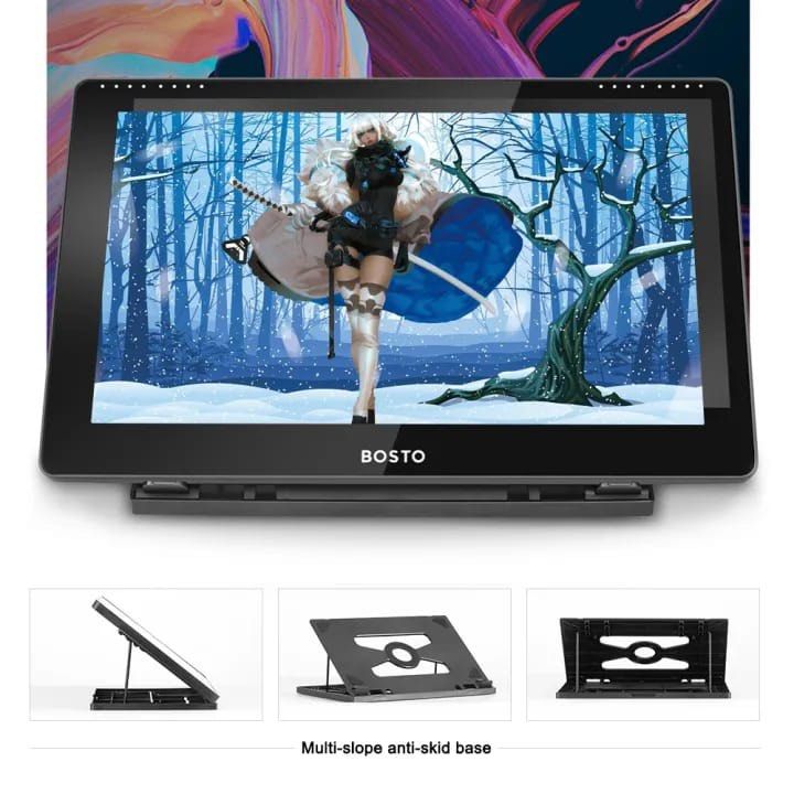 BOSTO 16HD 15.6 Inch IPS Graphics Drawing Tablet Display Monitor 1920 * ...
