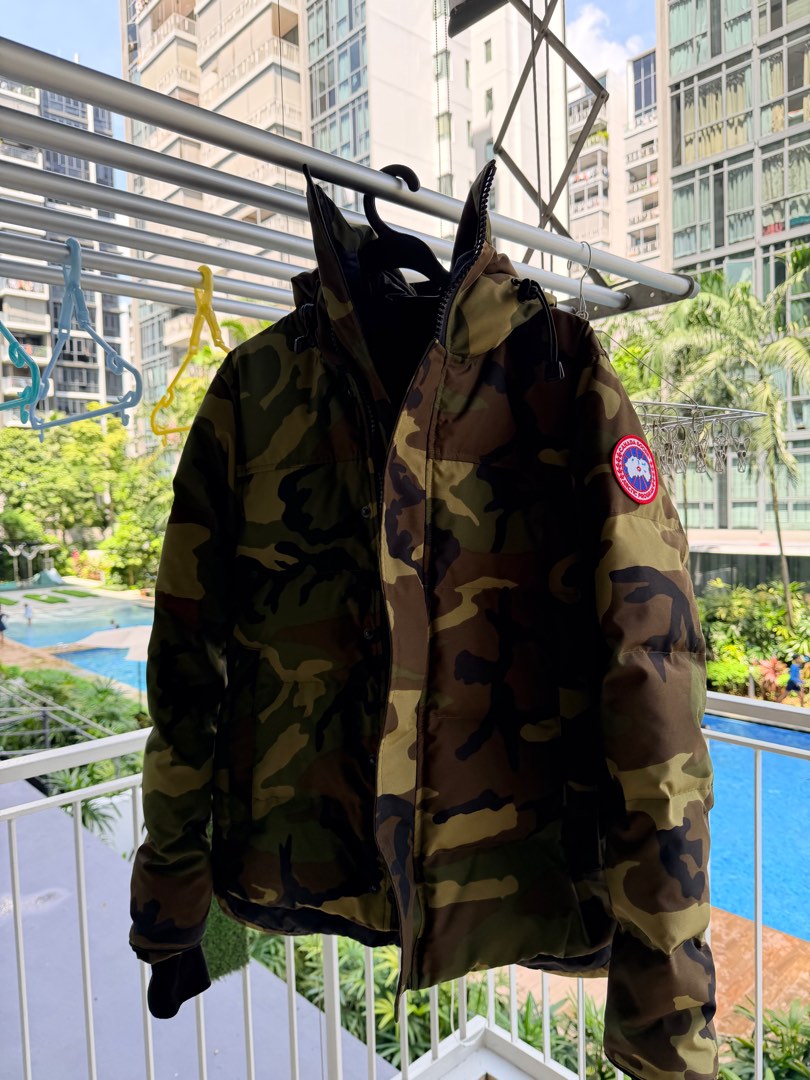 Canada Goose Wyndham Camo Parka - Fusion S/P, Men's Fashion, Coats ...