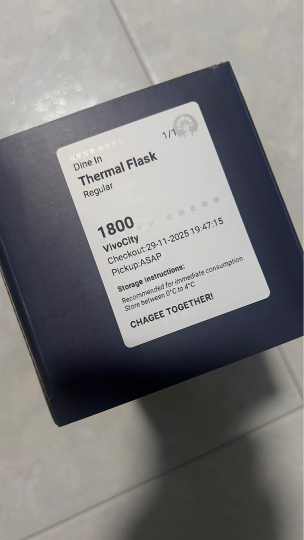 Chagee Tumbler Thermal Flask, Furniture & Home Living, Kitchenware & Tableware, Water Bottles ...