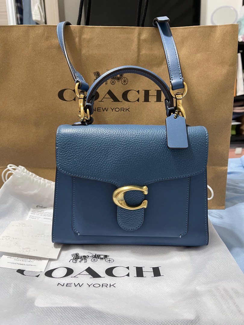 COACH Tabby Top Handle 20 Blue, Luxury, Bags & Wallets on Carousell