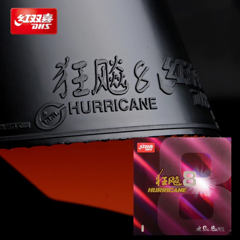 DHS Hurricane 8 Table Tennis Rubber, Sports Equipment, Sports & Games ...