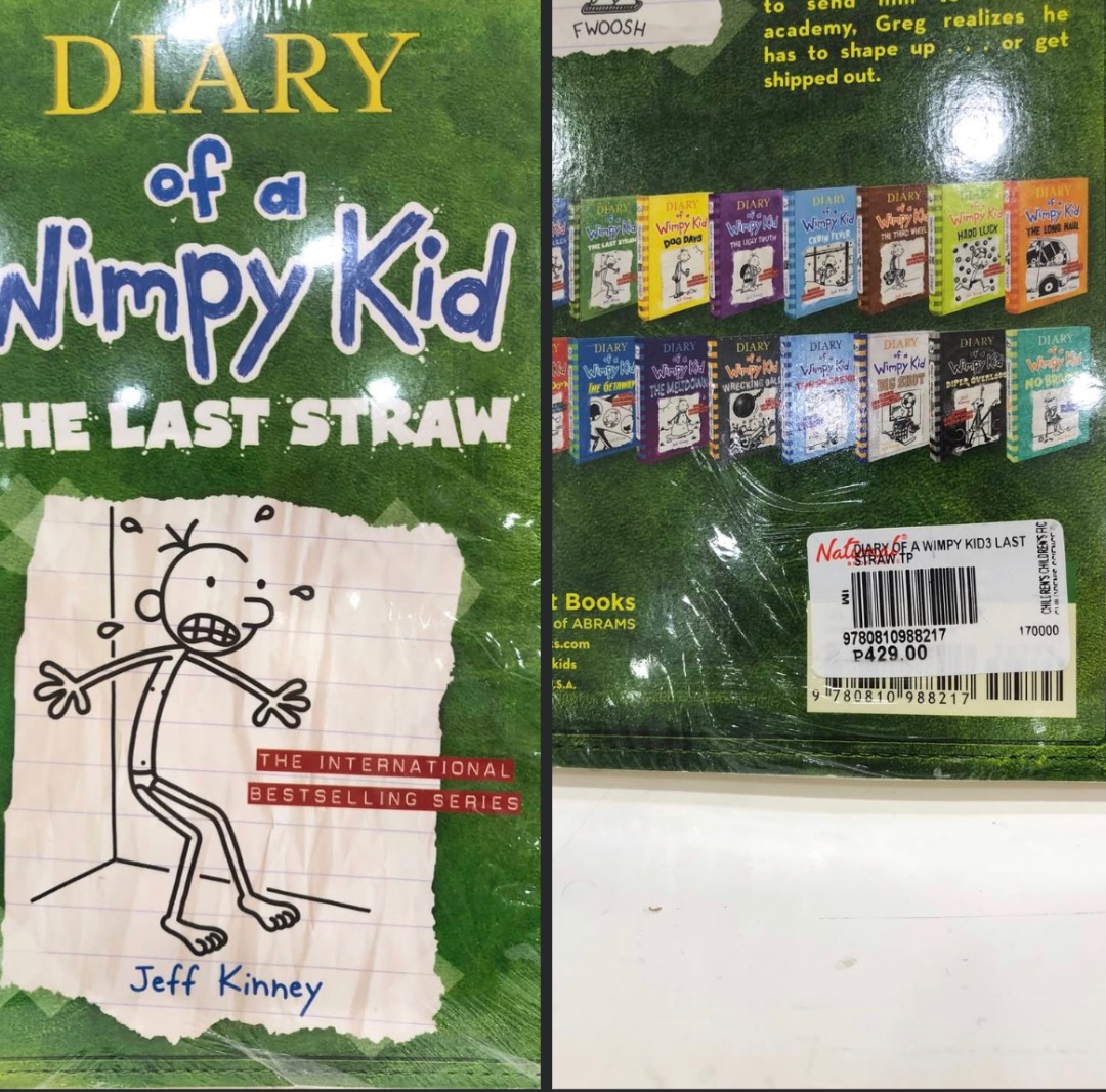 Diary Of A Wimpy Kid (The Last Straw) by Jeff Kinney, Hobbies & Toys ...