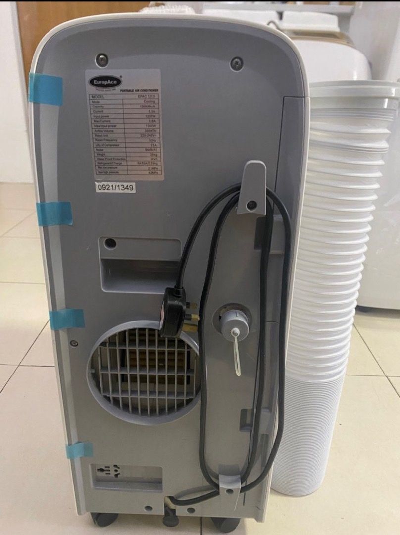 EuropAce Portable Aircon 12k BTU, TV & Home Appliances, Portable Air ...