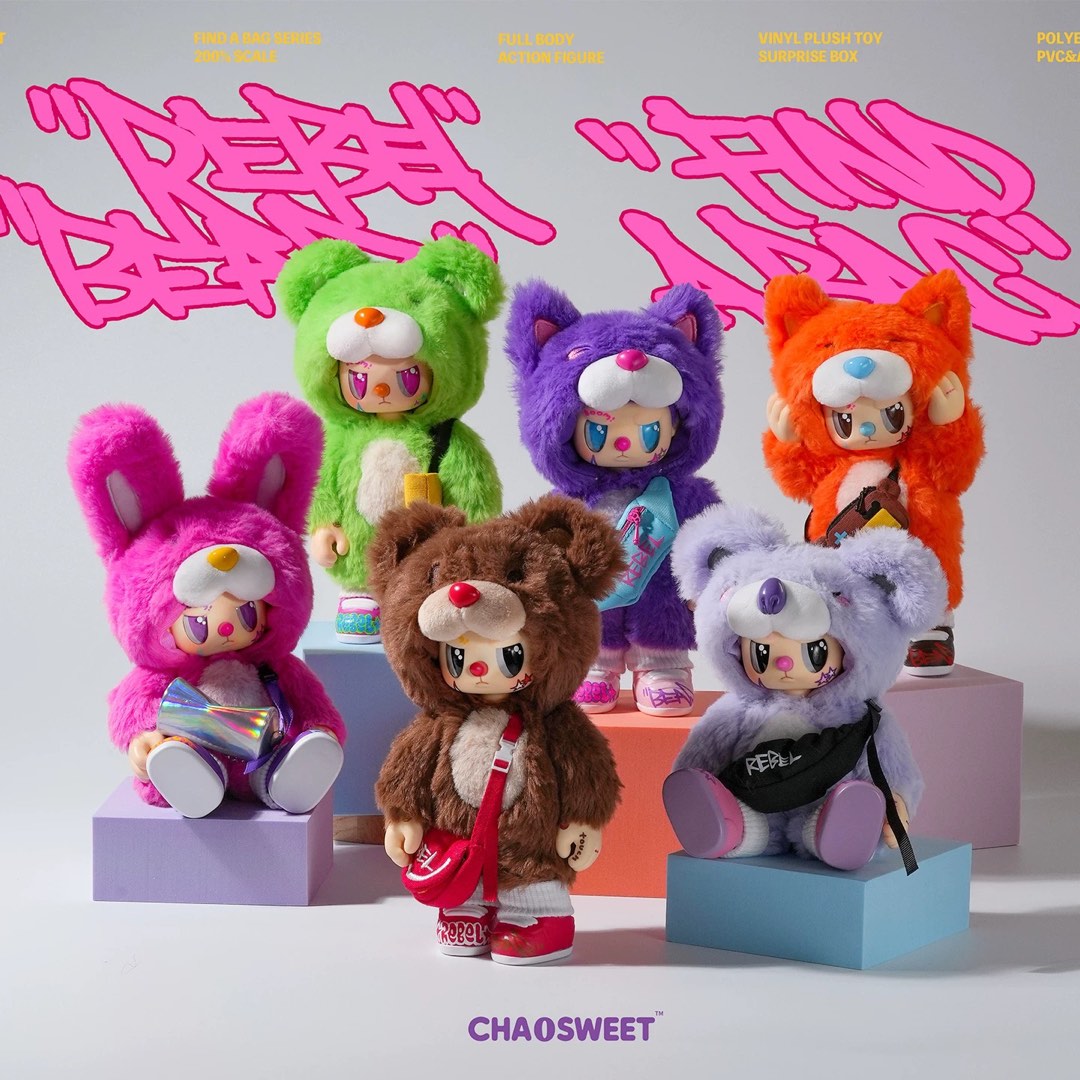 [FULLSET] CHAO SWEET REBEL BEAR ACTION BODY FIGURE BLIND BOX, Hobbies ...