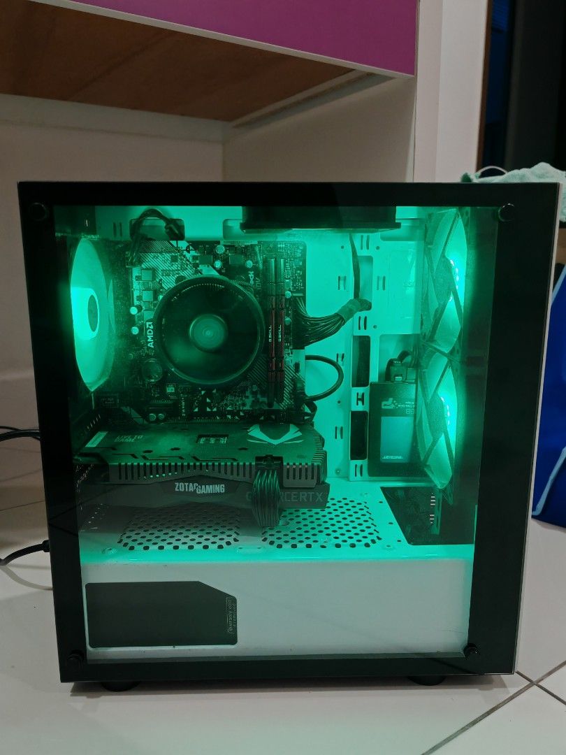 Gaming PC Ryzen 5 2600+ Rtx2060 fullset, include mouse, keyboard, monitor and WiFi adapter ...