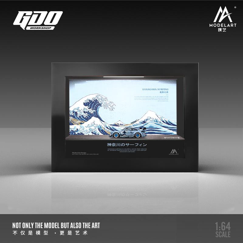 GDO x Time Micro 1:64 Photo Frame Display for Porsche 964 RWB, Hobbies ...