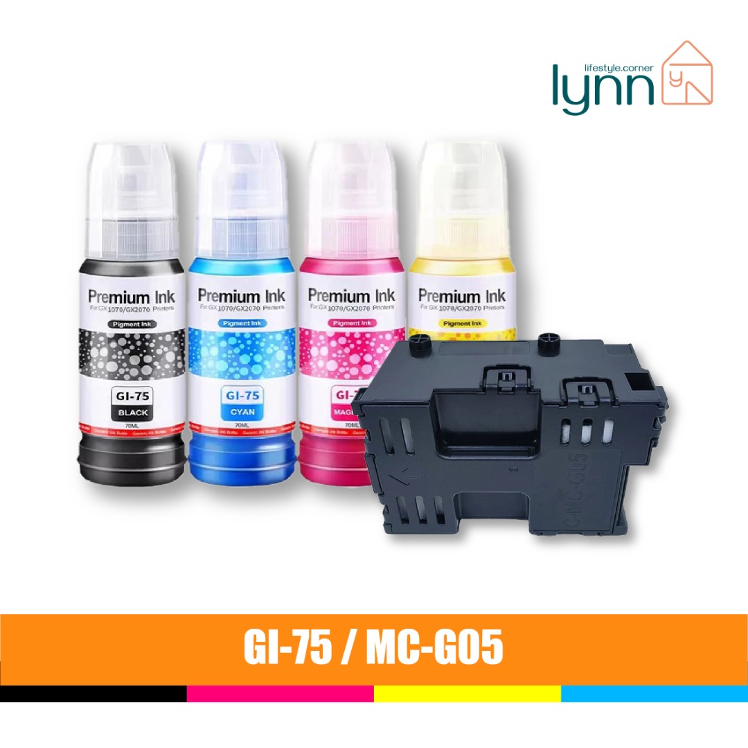 GI-75 Compatible Canon GI-75 Ink Bottle Refill For Printer Canon Maxify ...
