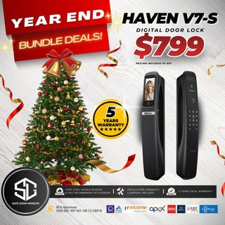 Haven V7-S Door Digital Lock, Furniture & Home Living, Security & Locks ...