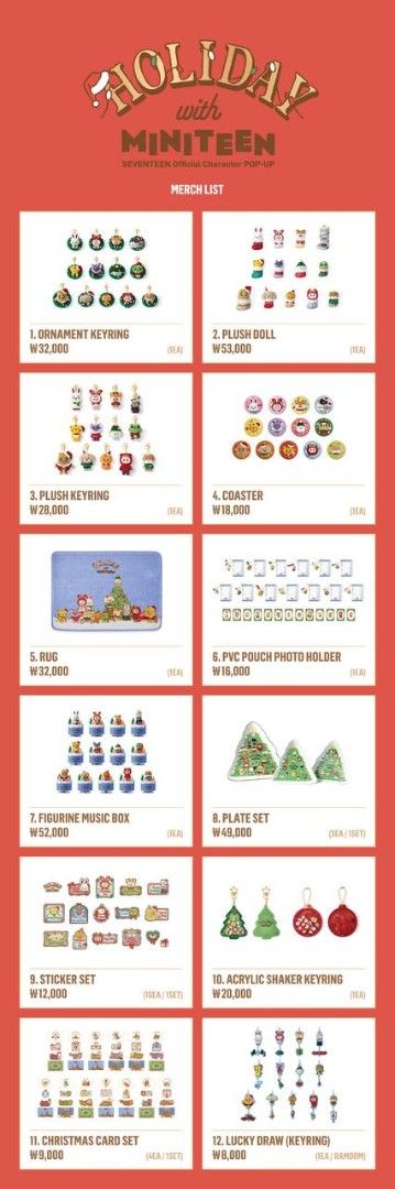 [HTB] Seventeen Miniteen Holiday Merch, Hobbies & Toys, Memorabilia ...