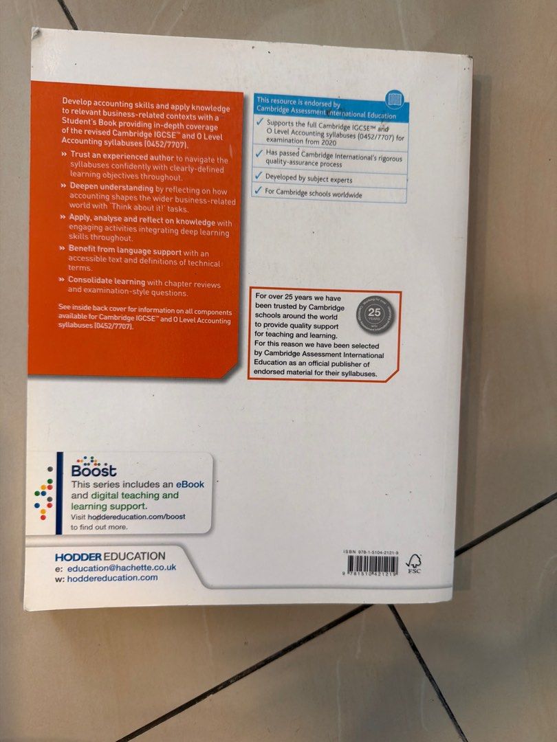 IGCSE and O level accounting, Hobbies & Toys, Books & Magazines ...