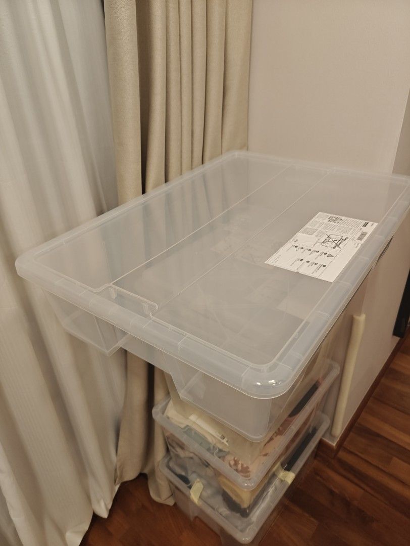 IKEA SAMLA Storage Box with Lid, Furniture & Home Living, Home ...