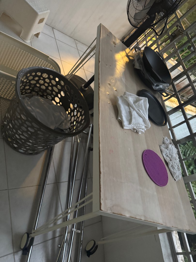 Ikea table with wheels, Furniture & Home Living, Furniture, Tables ...