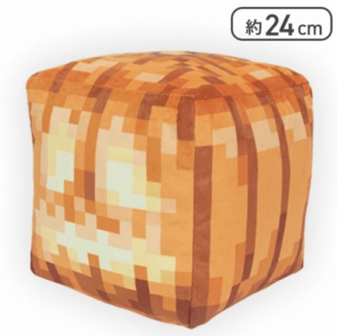 [INSTOCKS] TOREBA Minecraft Block BIG Stuffed Toy ~Jack O'Lantern ...