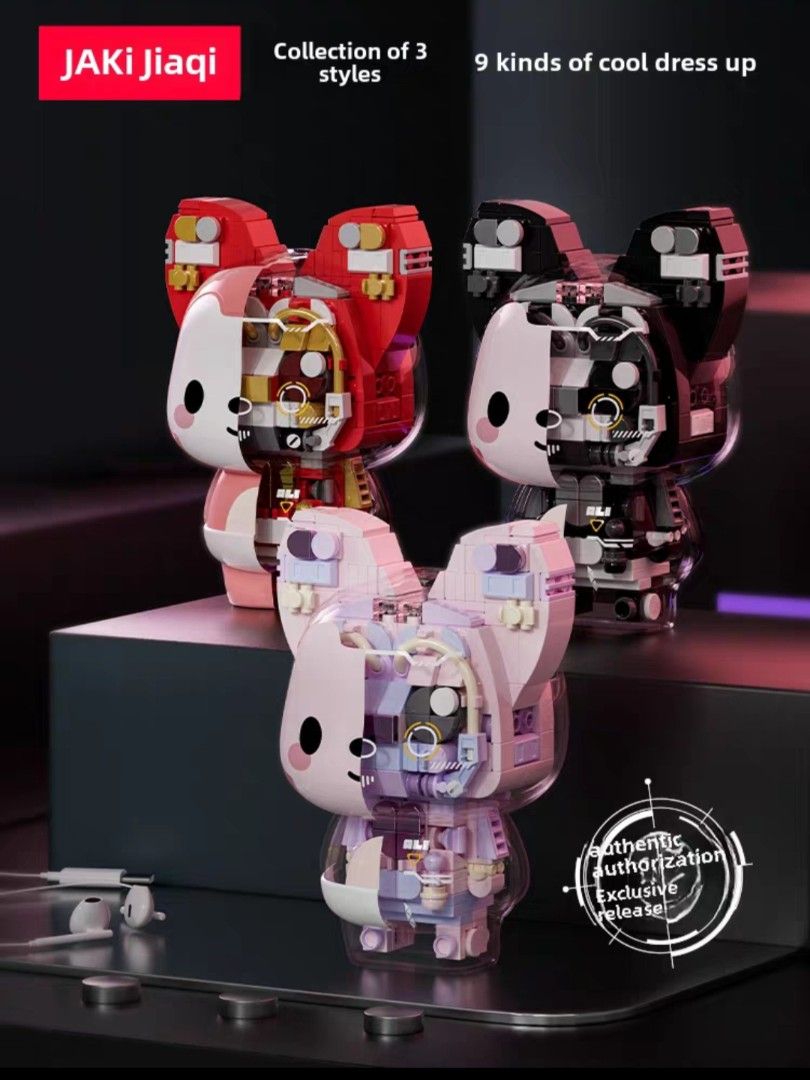 Jaki x Ali The Fox Mecha Mechanical Magnetic Block Figure Model Kit ...