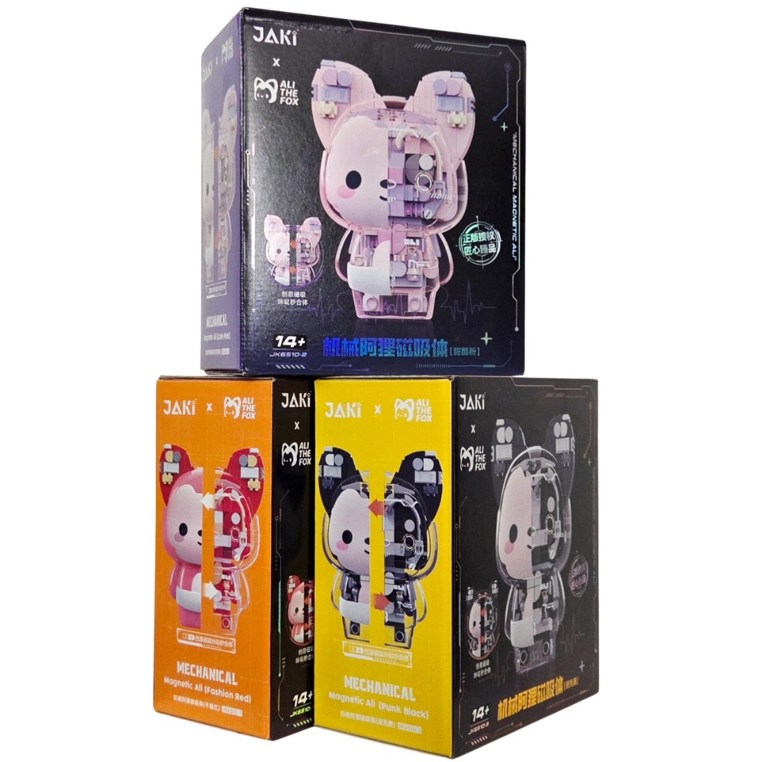 Jaki x Ali The Fox Mecha Mechanical Magnetic Block Figure Model Kit ...