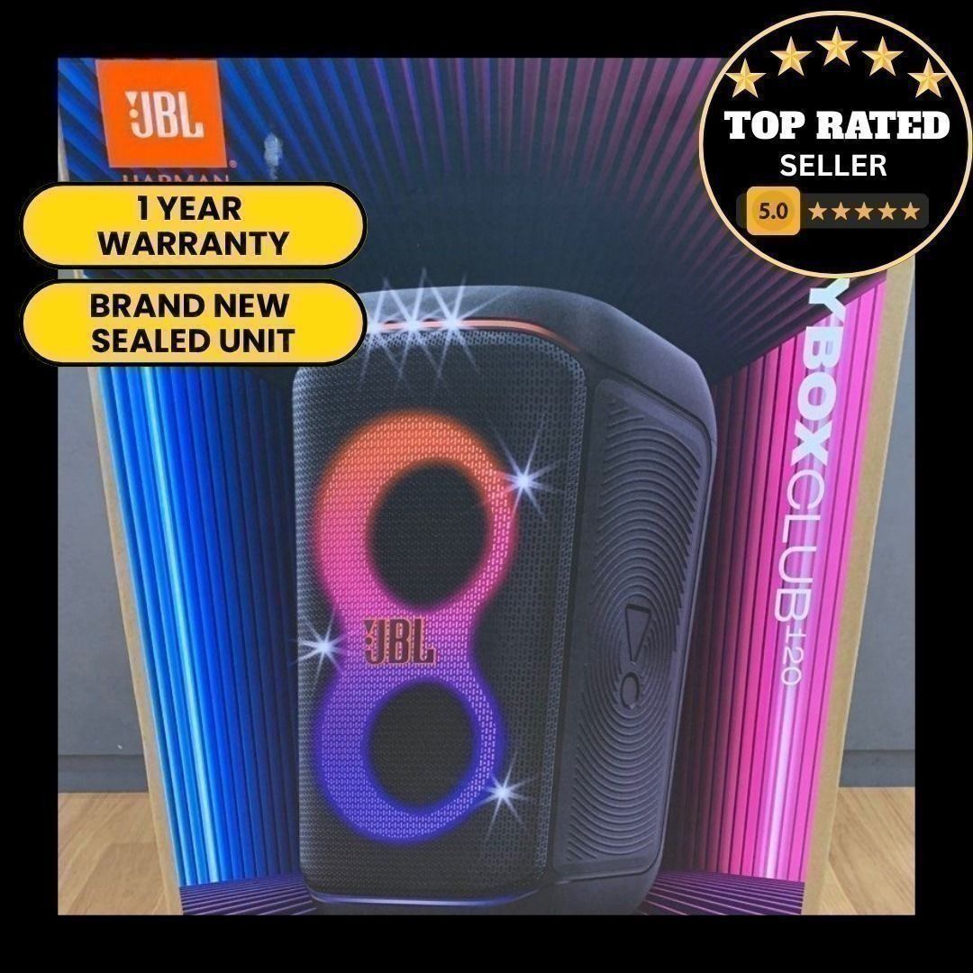 JBL Partybox Club 120 160 Watts (JBL Malaysia Set) (Fixed Price), Audio, Soundbars, Speakers ...