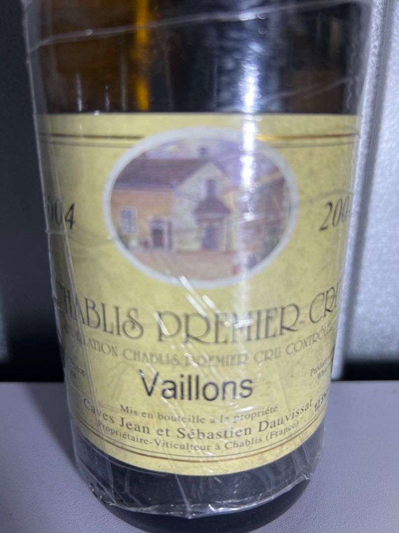 Jean et Sebastian Dauvissat Chablis Premier Cru Vaillons 2004, Food ...