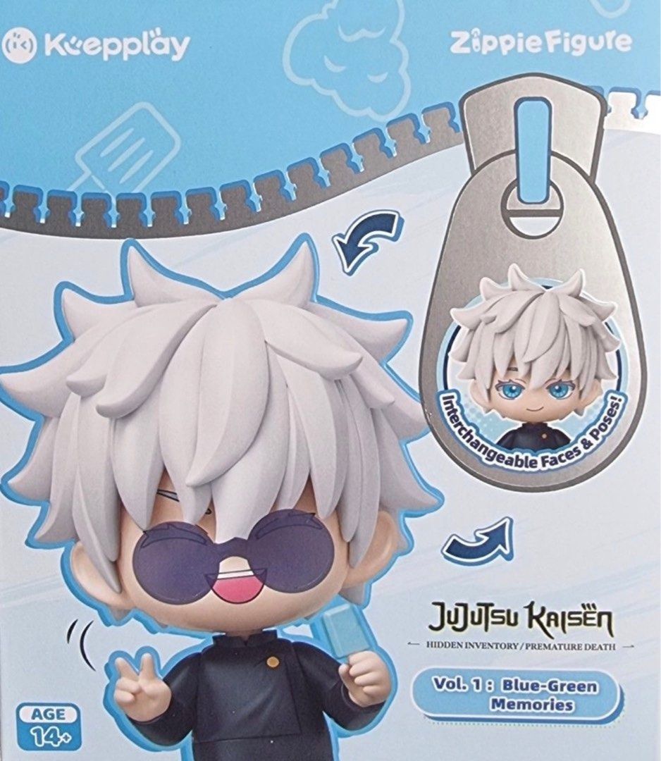 Kepplay Jujutsu Kaisen JJK Zippie Figure: Gojo, Shoko, Hobbies & Toys, Toys & Games on Carousell