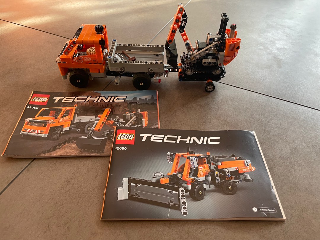LEGO Technic 42060 Road Construction Set, Hobbies & Toys, Toys & Games ...